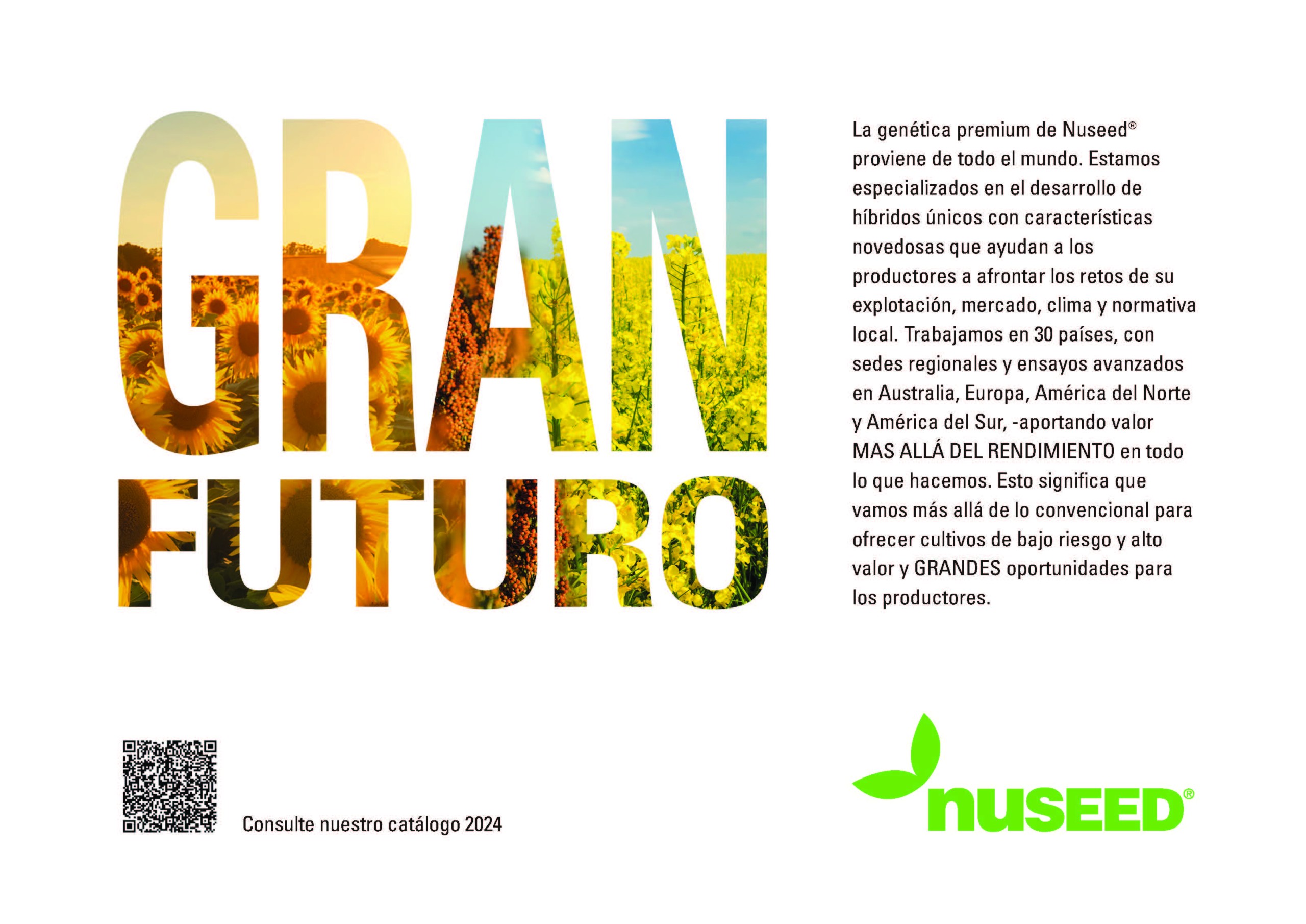 Nuseed, GRANDES oportunidades para los agricultores